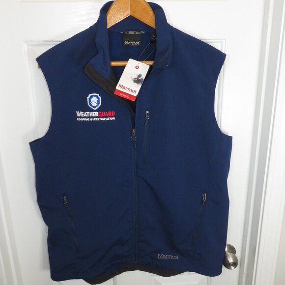 Marmot | Jackets & Coats | Nwt Marmot Approach Vest Blue Full Zip M3 ...